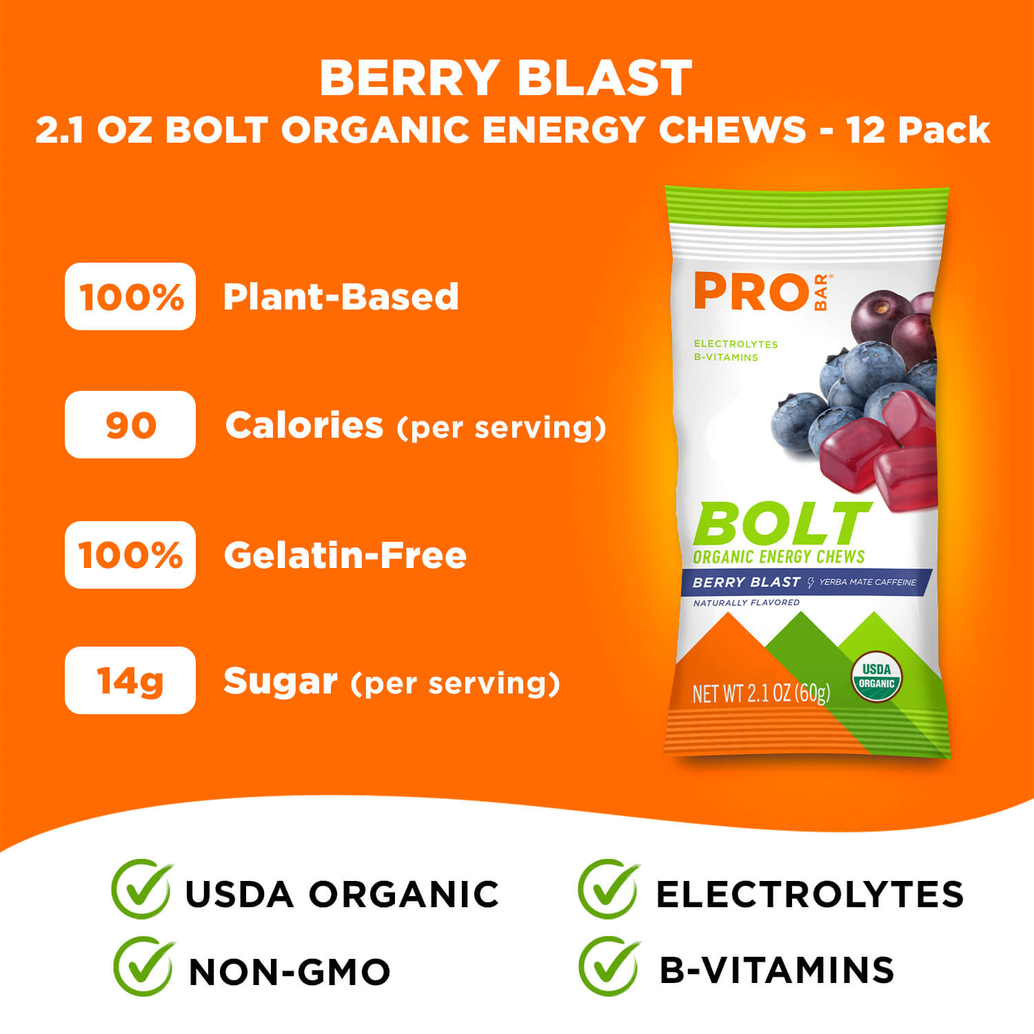BOLT Energy Chew Berry Blast 12-Pack – PROBAR